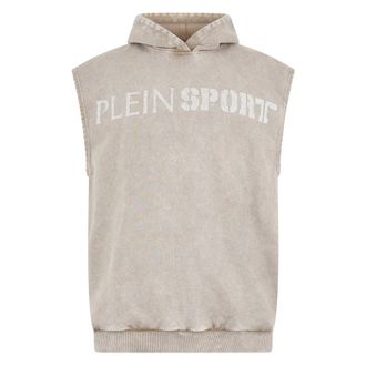 Plein Sport Hoodie Vest Crackle Scratch - - Sport - Herren - Beige - M