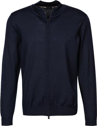 HUGO BOSS Herren Cardigan blau unifarben