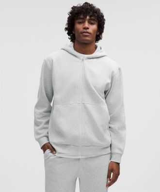 lululemon Sweat à capuche zippé Steady State pour Hommes - Light Gris - Taille 2XL