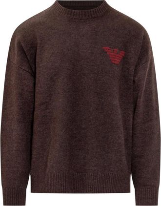 Emporio Armani Homme, Pulls, Brun, Taille: M Pull en m&eacute;lange de laine