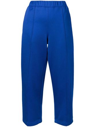 Comme Des Garçons pantalon de jogging crop - Bleu