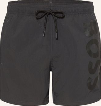 HUGO BOSS Badeshorts Octopus grau