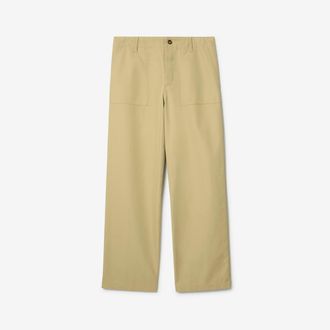 Burberry Pantalon en gabardine, Size: 46