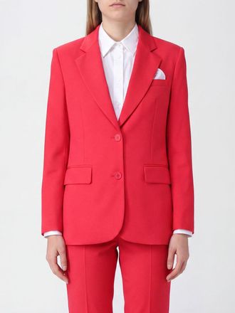 Elisabetta Franchi Einreihiger Cropped-Blazer aus Cr&ecirc;pe mit Reverskragen