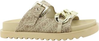 Guess Femme, Chaussures, Beige, Taille: 38 EU Fatema Slide