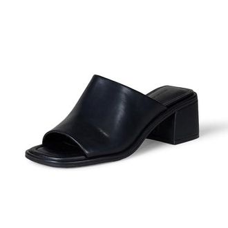 Amazon Essentials Mules &agrave; Talons carr&eacute;s Femme, Noir, 38.5 EU