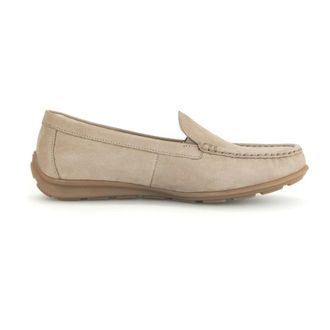 Gabor Damen Beige Loafer - Bequeme Slipper zum einfachen Reinschl&uuml;pfen - - Shoes - Damen - Beige - 36 EU