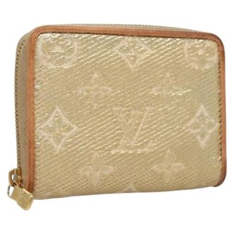 Louis Vuitton Porte-monnaie Pre-owned Vintage en toile Monogram - Femme - Pre-owned - Jaune - Taille: ONE Size