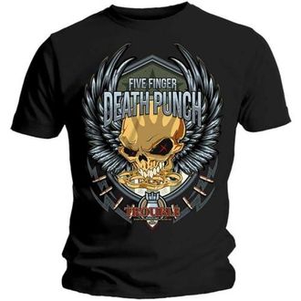 Five Finger Death Punch Trouble (Black) T-Shirt (Large)