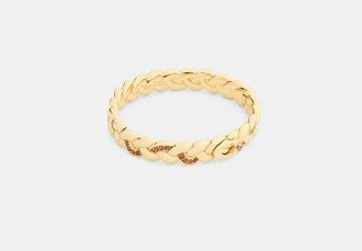 Coach Geflochtener Signature-Scharnierarmreif