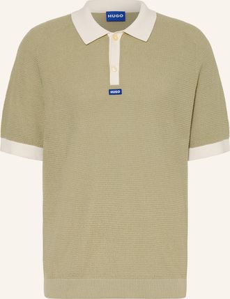 HUGO BOSS Hugo Strick-Poloshirt Siablo beige