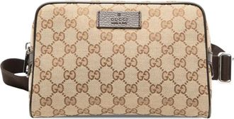 Gucci sac banane en toile GG (2000-2015) - Marron