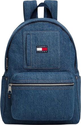 Tommy Jeans Homme, Sacs, Bleu, Taille: ONE Size Logo Denim Dome Backpack