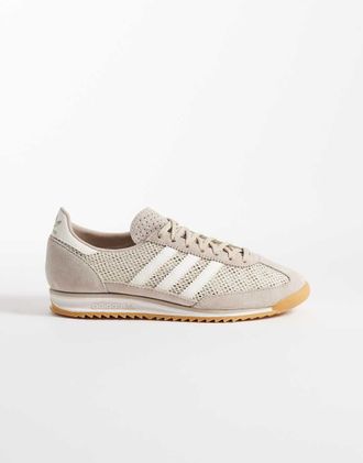 adidas Originals SL 72 - Baskets tiss&eacute;es au crochet - Gris clair
