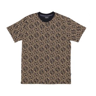 Dolly Noire Monogramm Schwarzes Tee Kurzarm Baumwolle - - Tops - Herren - Braun - XL