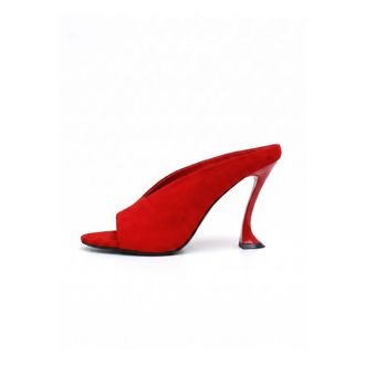 Cesare Gaspari Mules en daim - Femme - Chaussures - Rouge - Taille: 38 EU