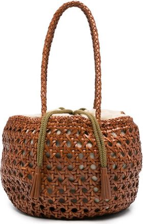 Dragon Diffusion Small Juventus Braided Bucket Bag