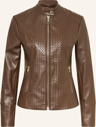 Guess Biker-Jacke Claudine In Lederoptik braun