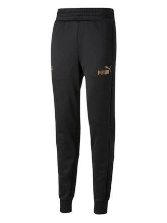 Puma pantalon de jogging &agrave; logo imprim&eacute; - Noir