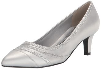 Easy Street Damen Nobel Pumps, Silberfarben-Silver Satin, 40 EU