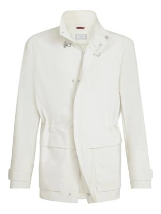 Brunello Cucinelli veste en nylon &agrave; fermeture zipp&eacute;e - Tons neutres