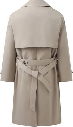 AlltheMen Trenchcoat mit G&uuml;rtel Herren Langmantel zweireihig Mantel klassische Herbstjacke