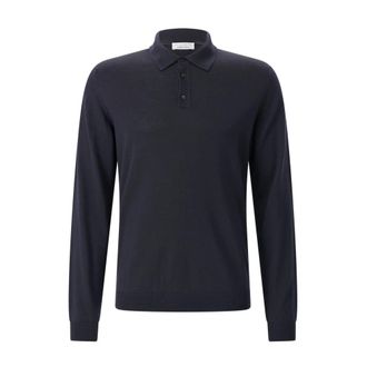 Roberto Collina Merino-Poloshirt - - Tops - Herren - Blau - 2XL