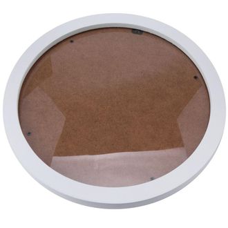 OSALADI Runder Bilderrahmen Aus Holz 9 Zoll Wandrahmen F&uuml;r Wohnzimmer Und Schlafzimmer Dekorative Fotoaufh&auml;ngung 23X23X2Cm