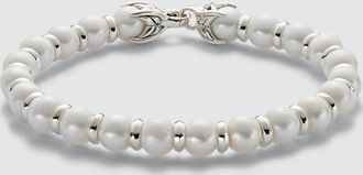 David Yurman Armband Spiritual Beads aus S&uuml;&szlig;wasserperlen mit Sterlingsilber