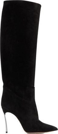 Casadei Blade Wildlederstiefel - - Shoes - Damen - Schwarzk - 38 EU