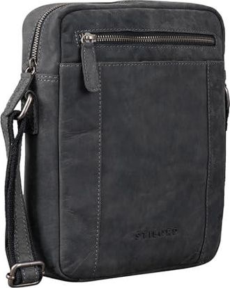 STILORD Fox Sac en Cuir pour Homme Sacoche Vintage Cuir Bandouli&egrave;re Petit pour 10,1 &agrave; 10,5 Pouces iPad Tablet Sac Messager Besace en Cuir v&eacute;ritable, Couleur:a