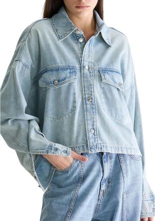 Bellerose Femme, Vestes, Bleu, Taille: 38 FR Pery Denim Overshirt