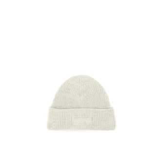 Iceberg Bonnet en maille brod&eacute; - Femme - Accessoires - Beige - Taille: ONE Size