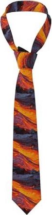 Generic Cravate Lave Magma Fine Necktie &Eacute;troit Cravate DAffaires Pour &Eacute;v&eacute;nements F&ecirc;te C&eacute;l&eacute;brations