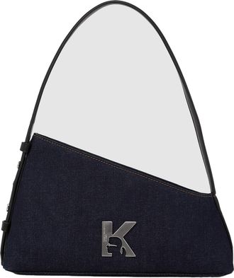 Karl Lagerfeld Karl Lagerfeld Jeans, Damen, Geo Shoulder Bag Denim, Blau, One size