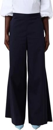 Liviana Conti Femme, Pantalons, Bleu, Taille: 44 FR Wide Pantalons