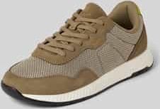 HUGO BOSS Sneaker aus Leder-Mix Modell Titanium Runn