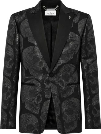 Philipp Plein Blazer Skull - Homme - Vestes - Noir - Taille: 2XL