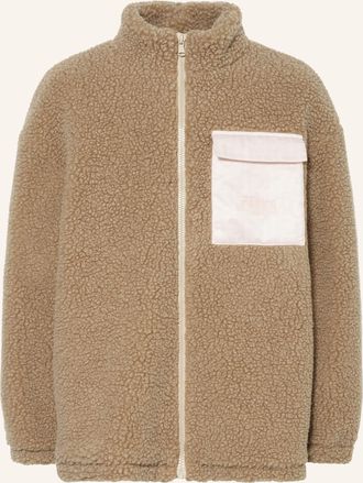 Fendi Teddyfell-Jacke beige
