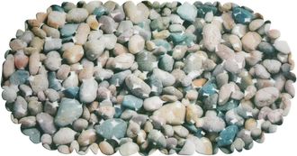 Floordirekt Badewanneneinlagen | Wanneneinlagen | Badewannenmatten | Duscheinlagen | Matten f&uuml;r das Bad | Gro&szlig;e Auswahl (Stone, 69 x 36 cm (oval))