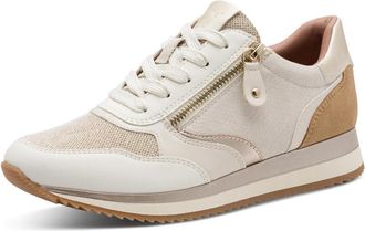 Jana Damen Low Vegan 8-23774-43 Sneaker, Ivory Comb, 42 EU