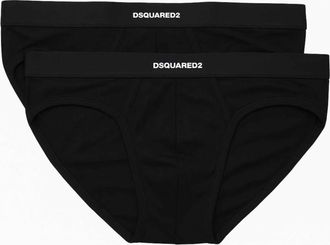 Dsquared2 Homme, Sous-v&ecirc;tements, Noir, Taille: 2XL Elastic Logo Waistband Slip Pack