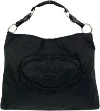 Prada Pre-owned Vintage Boston Shoulder Tote Bag - Femme - Pre-owned - Noir - Taille: ONE Size