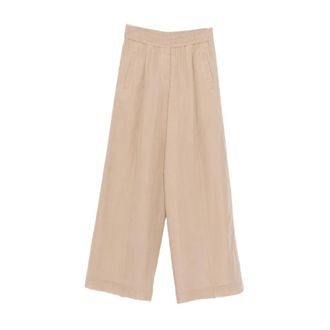 Brunello Cucinelli Wide Hosen - - Trousers - Damen - Beige - M