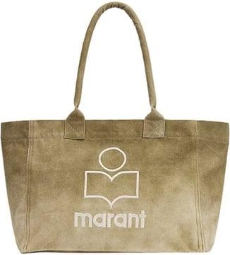Isabel Marant Sac cabas zipp&eacute; en coton &agrave; logo