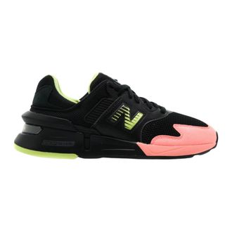 New Balance Homme, Chaussures, Multicolore, Taille: 46 1/2 EU Baskets en cuir avec inserts en tissu