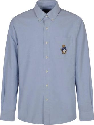 Polo Ralph Lauren Homme, Chemises, Bleu, Taille: L Chemise Sport Tiss&eacute;e