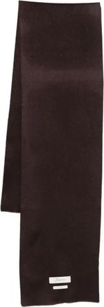Jacquemus T&uuml;cher & Schals - Dark Brown Scarf With Smooth Texture - Gr. unisize - in Schwarz - f&uuml;r Damen