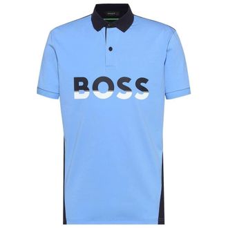 BOSS Mens Pavel Jersey, Bright Blue, L