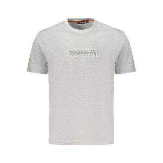 Napapijri Homme, Tops, Gris, Taille: 3XL Cotton T-Shirt